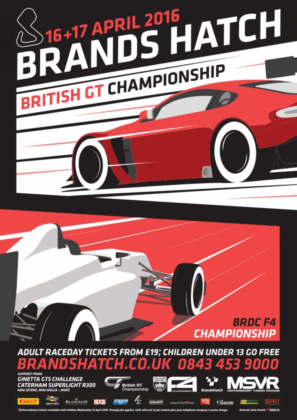 Brands Hatch poster first to feature British GT’s striking graphic ...